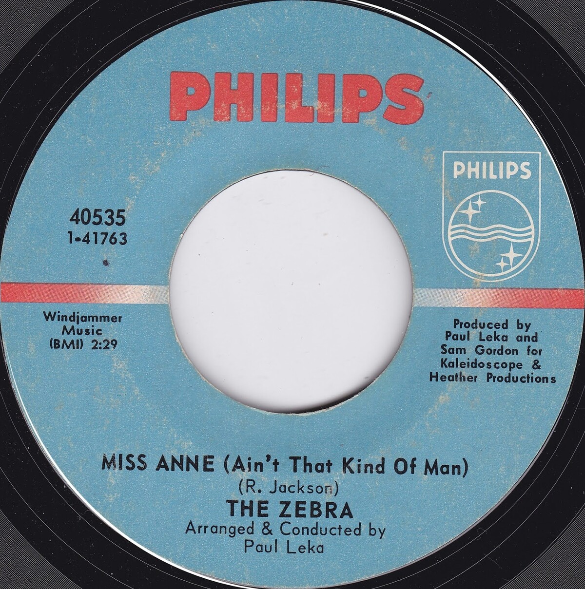 Miss Anne (Ain't That Kind of Man) / Groovy Personality by The Zebra ...