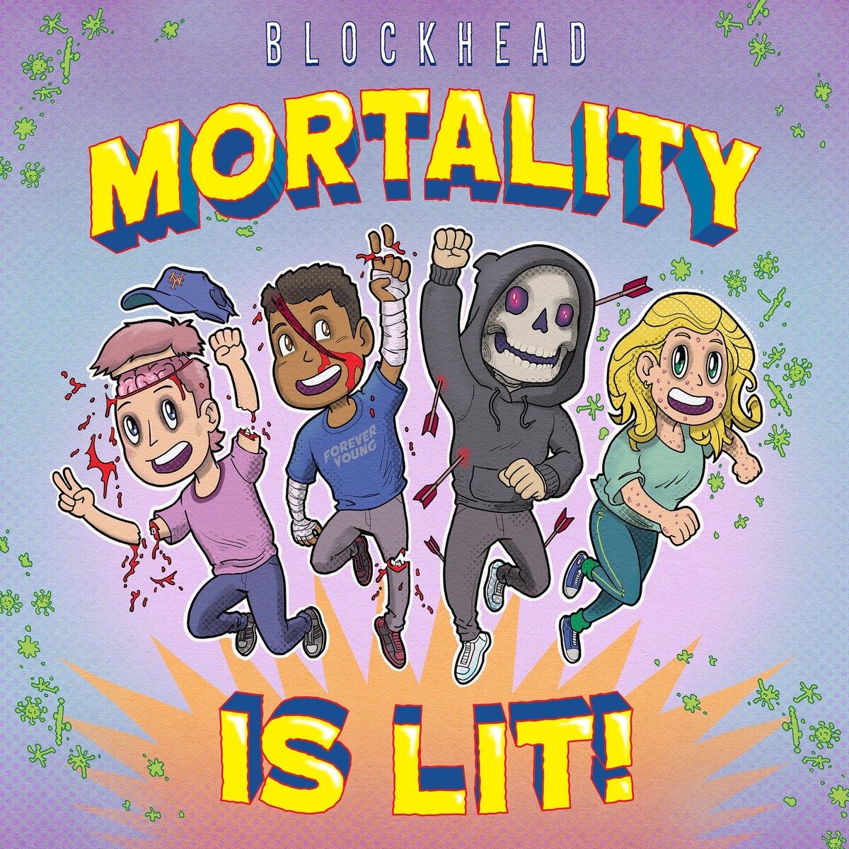 Mortality Is Lit! [yellow / green splatter vinyl] by Blockhead (Album ...