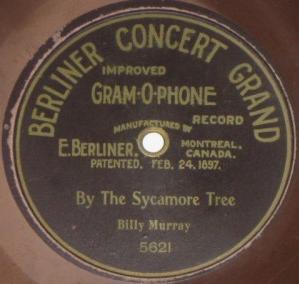 By the Sycamore Tree by Billy Murray (Single; Berliner Gram-O-Phone ...