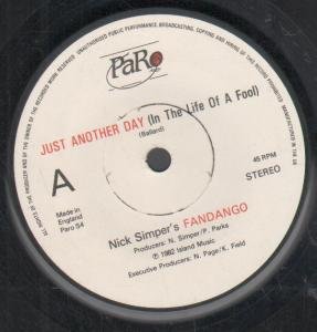 Just Another Day / Wish I'd Never Woke Up by Nick Simper's Fandango ...