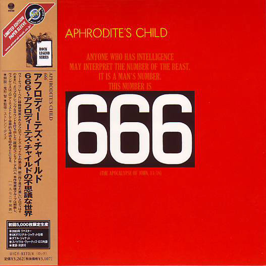 666 by Aphrodite's Child (Album; Vertigo; UICY-9373/4): Reviews ...