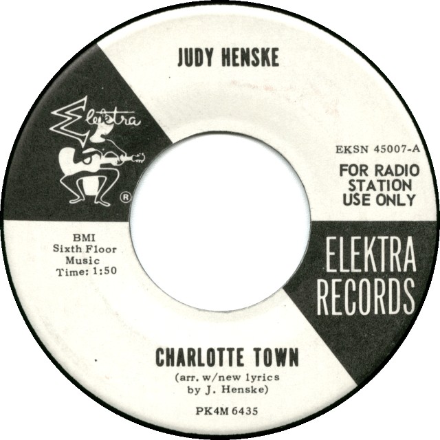 Charlotte Town / High Flying Bird by Judy Henske (Single, Contemporary ...