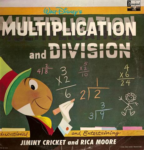 Walt Disney's Multiplication and Division by Jiminy Cricket and Rica ...