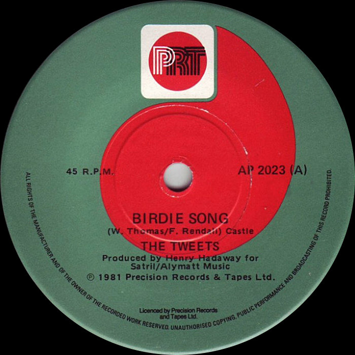 Birdie Song / Mellow Terrain by The Tweets (Single; PRT; AP 2023 ...