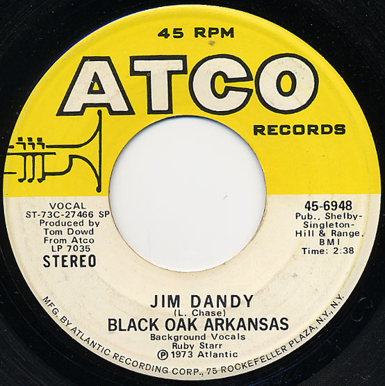 Jim Dandy / Red Hot Lovin' by Black Oak Arkansas (Single, Boogie Rock ...