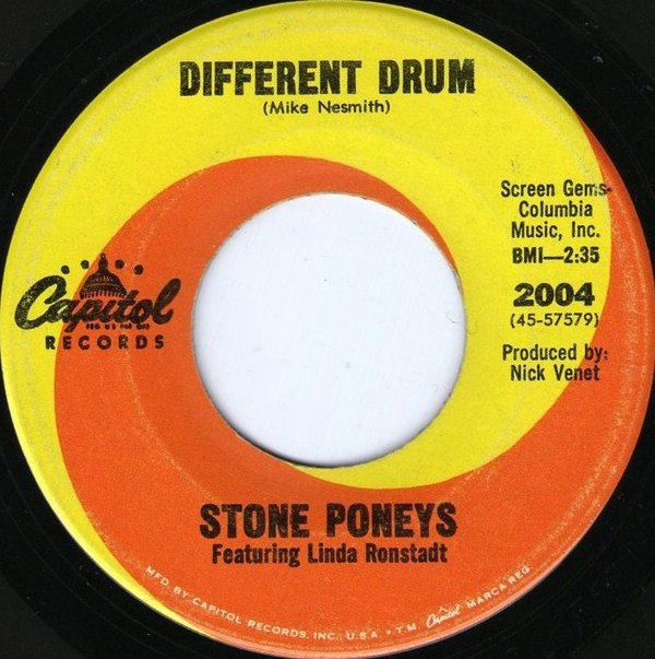 Different Drum / I've Got to Know by Stone Poneys featuring Linda ...
