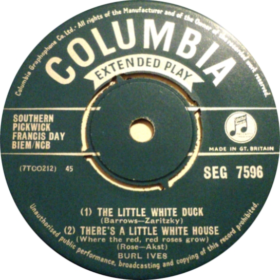 The Little White Duck by Burl Ives (EP): Reviews, Ratings, Credits ...