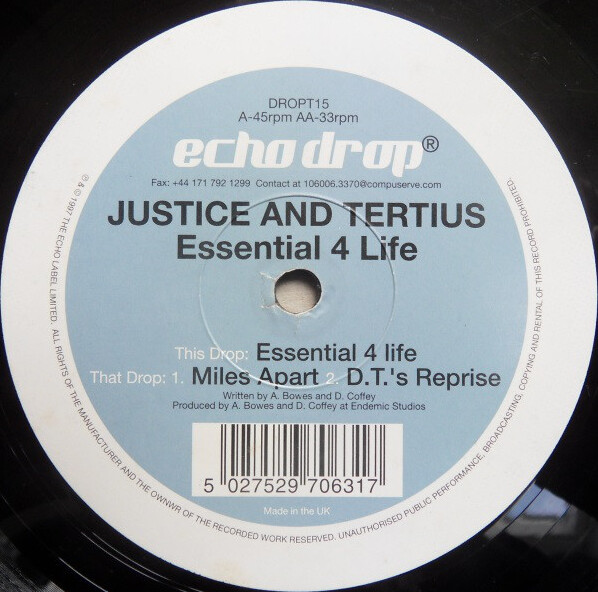 Essential 4 Life / Miles Apart / D.T.'s Reprise by Justice and Tertius ...