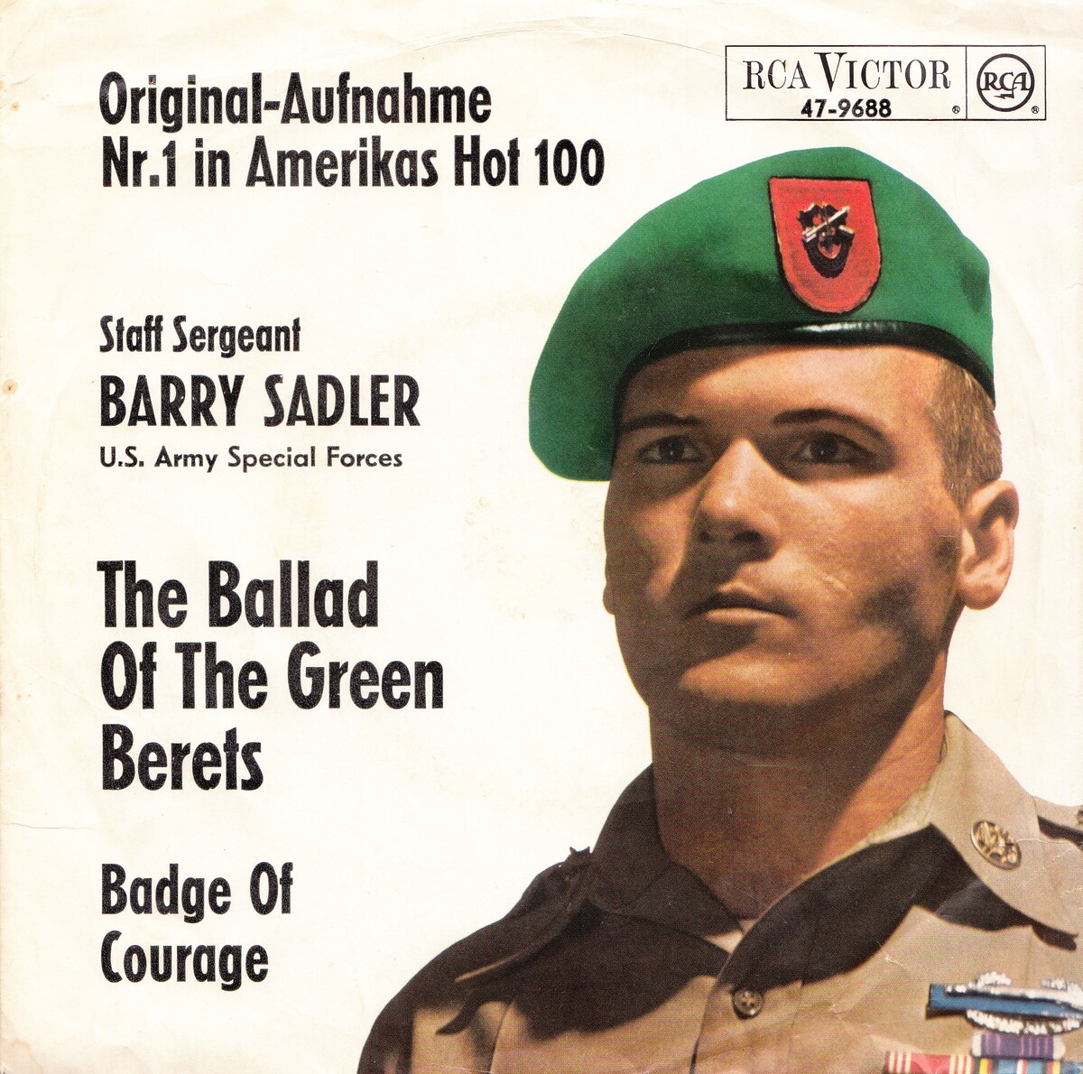 The Ballad of the Green Berets / Badge of Courage by Barry Sadler ...