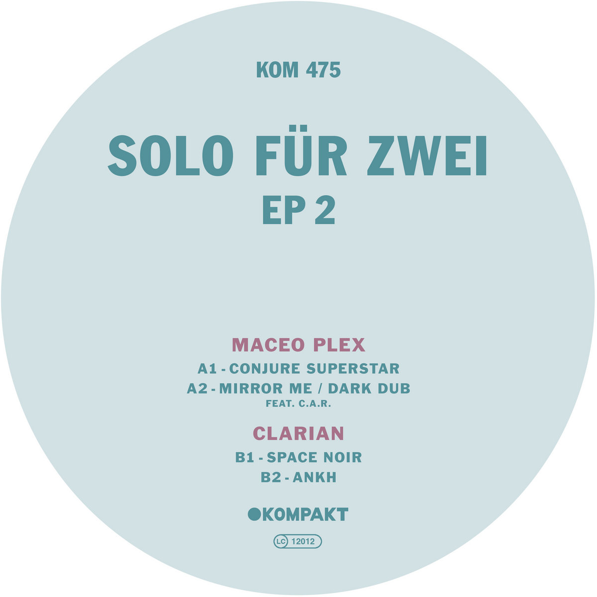 SOLO für Zwei EP 2 by Maceo Plex / Clarian (EP, Electronic): Reviews ...