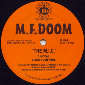 The M.I.C. / Red & Gold by M.F. DOOM (Single, Abstract Hip Hop ...