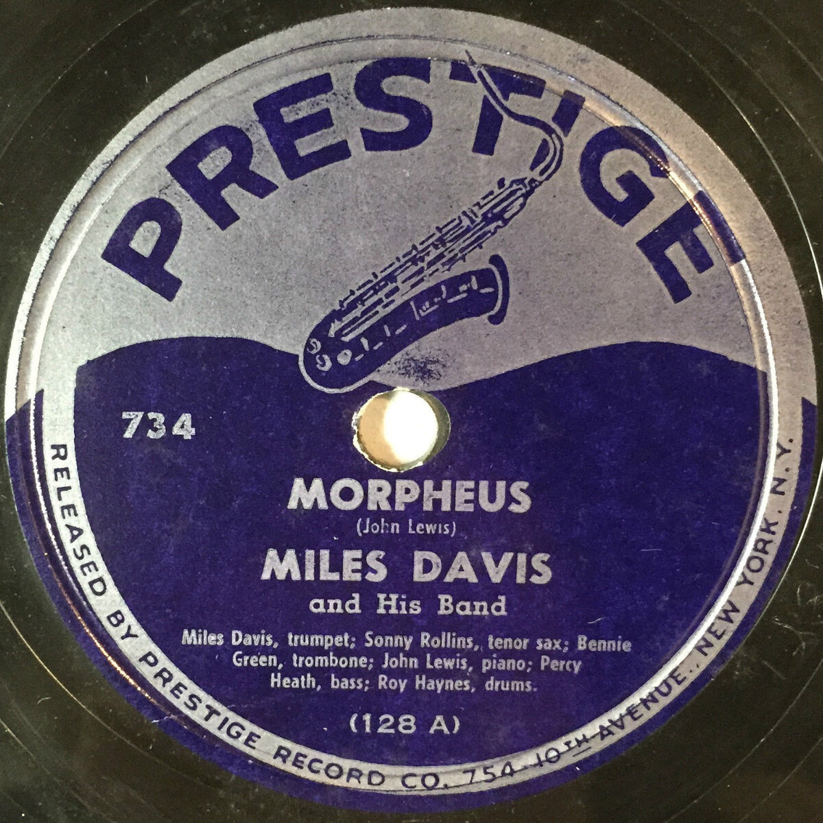 Morpheus / Blue Room by Miles Davis (Single; Prestige; 734): Reviews ...