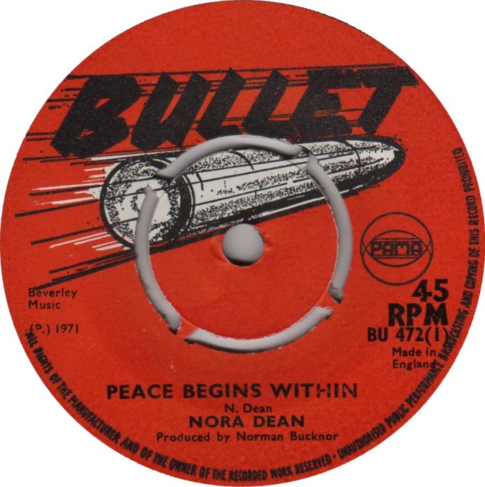 Peace Begins Within / Go Back Home by Nora Dean / The Slickers (Single ...