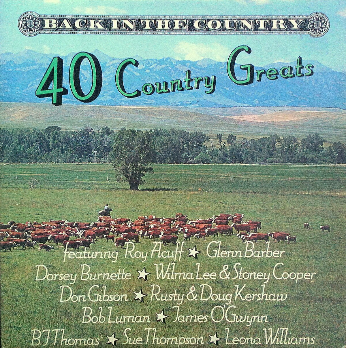 Back In the Country: 40 Country Greats by Various Artists (Compilation ...