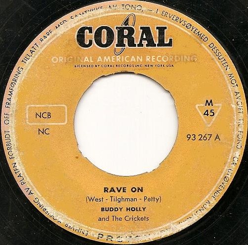 Rave On / Ready Teddy by Buddy Holly (Single; Coral; 93 267): Reviews ...