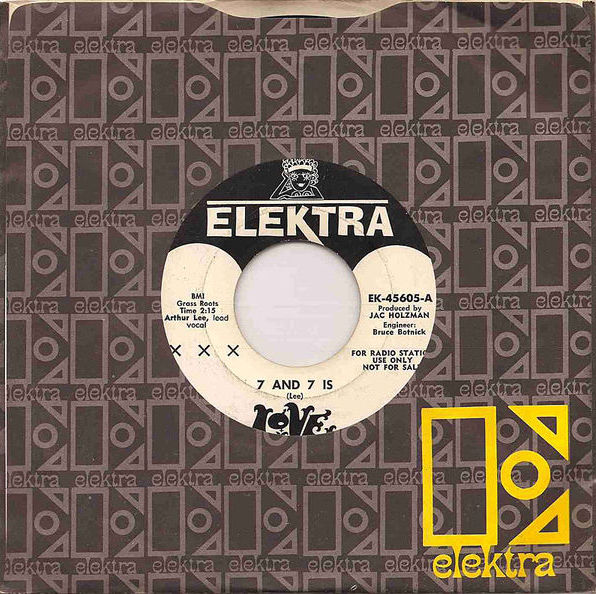 7 and 7 Is / No. Fourteen by Love (Single; Elektra; EK-45605): Reviews ...