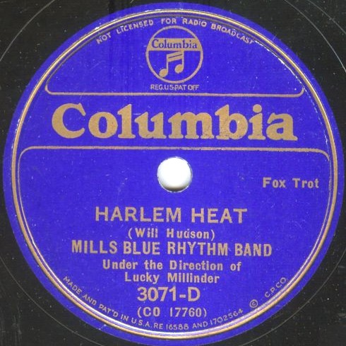 Harlem Heat / There's Rhythm in Harlem by Mills Blue Rhythm Band ...