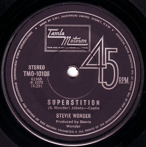 Superstition / You've Got It Bad, Girl by Stevie Wonder (Single; Tamla ...