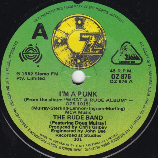 I'm a Punk / Doug's Dub by The Rude Band (Single, Punk Rock): Reviews ...