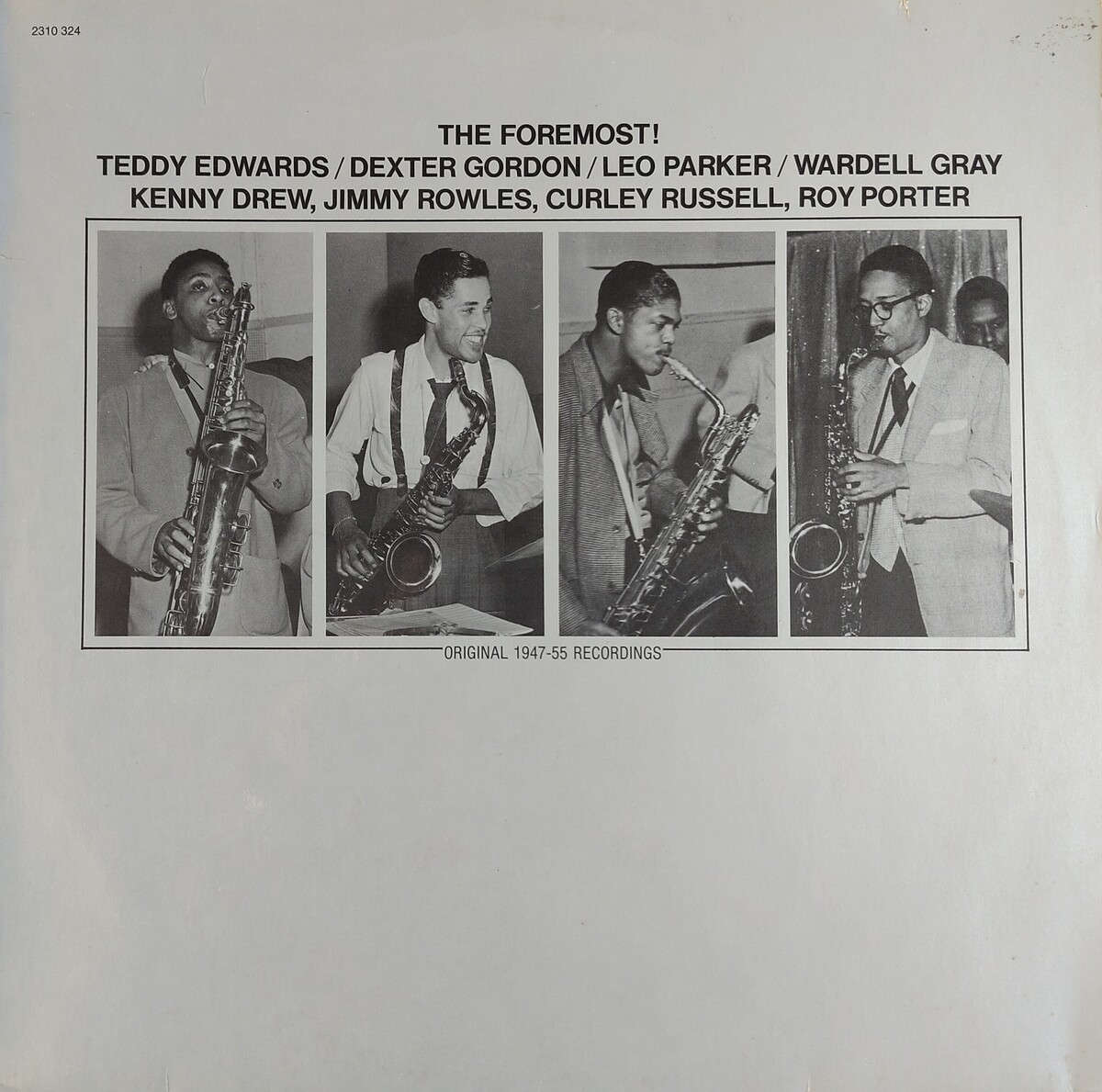 The Foremost! by Teddy Edwards / Dexter Gordon / Leo Parker / Wardell ...