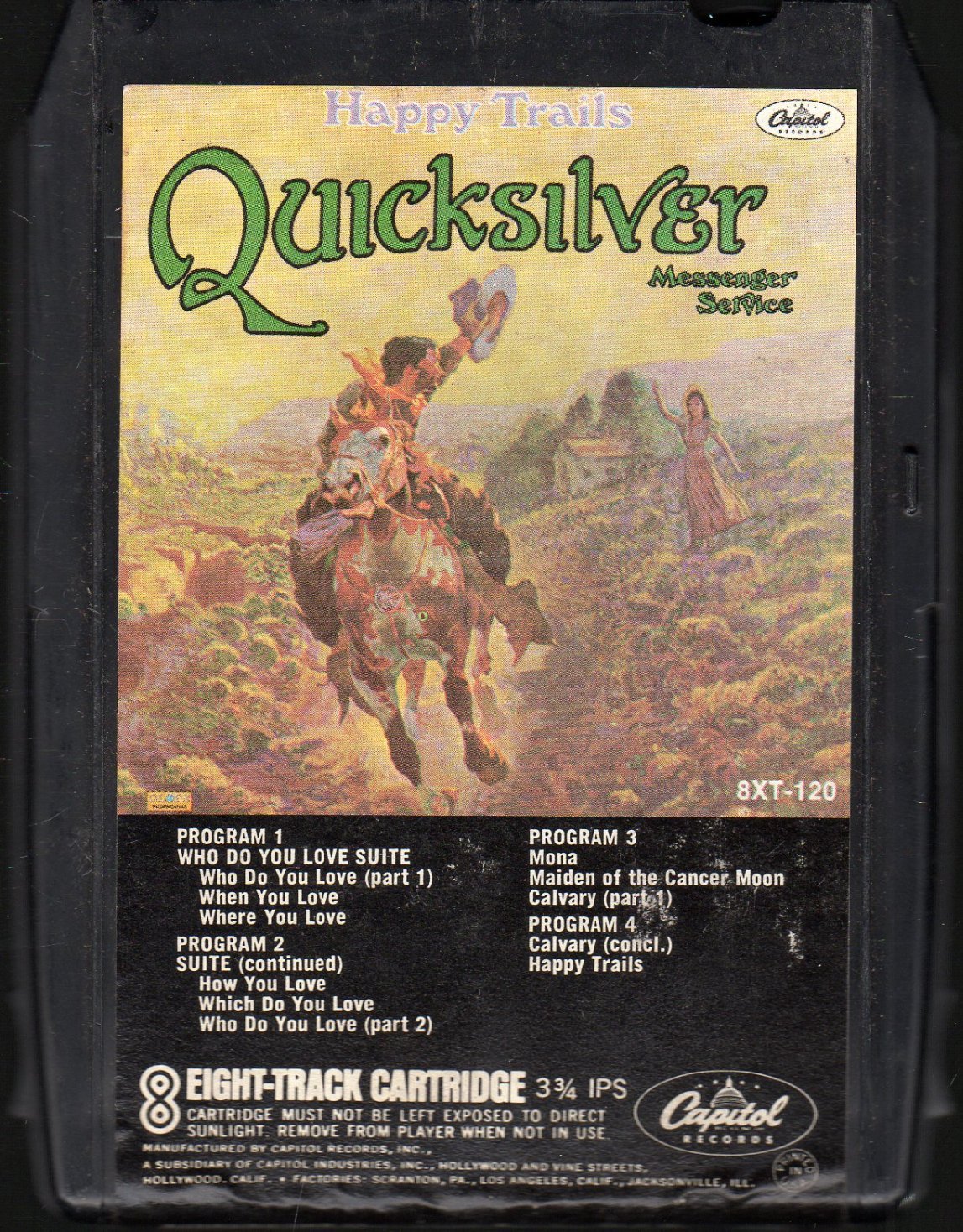 Happy Trails by Quicksilver Messenger Service (Album; Capitol; 8XT-120 ...