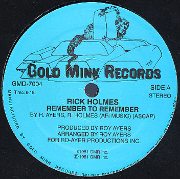 Remember to Remember / To the Unknowledgeable One by Rick Holmes ...