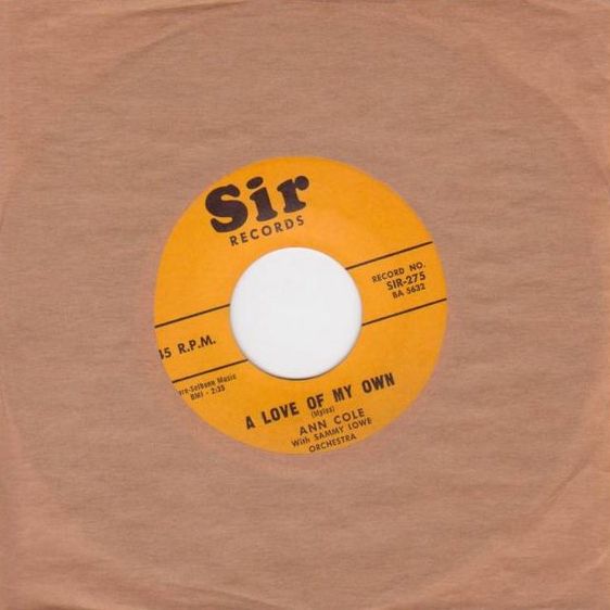 A Love of My Own / Brand New House by Ann Cole (Single): Reviews ...