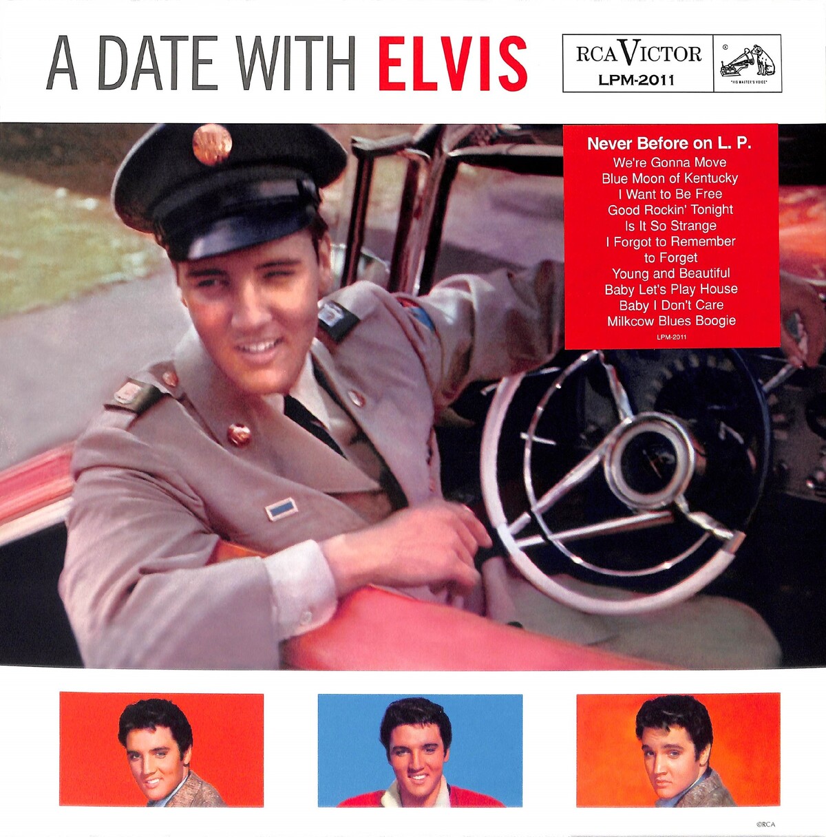 A Date With Elvis by Elvis Presley (Compilation; RCA Victor; LPM-2011 ...