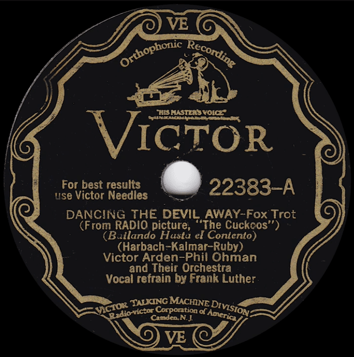 Dancing the Devil Away / I Love You So Much by Victor Arden-Phil Ohman and Their Orchestra ...
