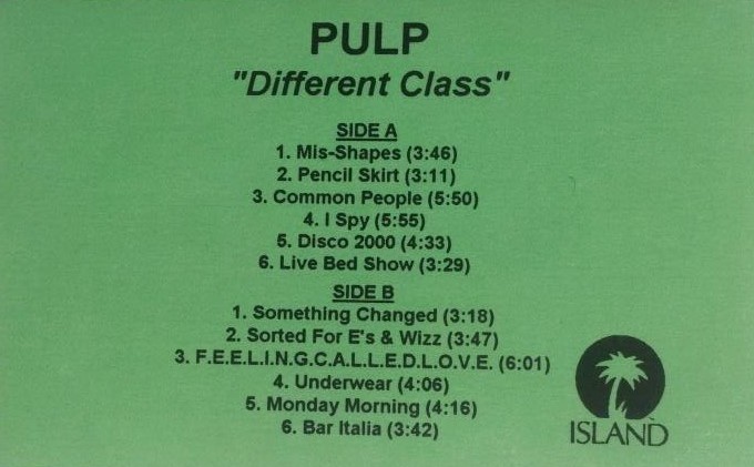 Different Class by Pulp (Album; Island; 314 524 165-2/4): Reviews ...