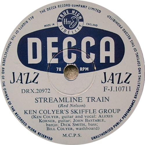 Streamline Train / Go Down Old Hannah by Ken Colyer's Skiffle Group ...