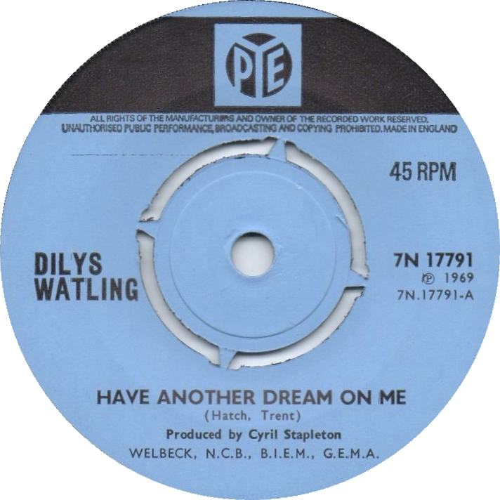 Have Another Dream on Me / Sweet Darlin' by Dilys Watling (Single; Pye ...