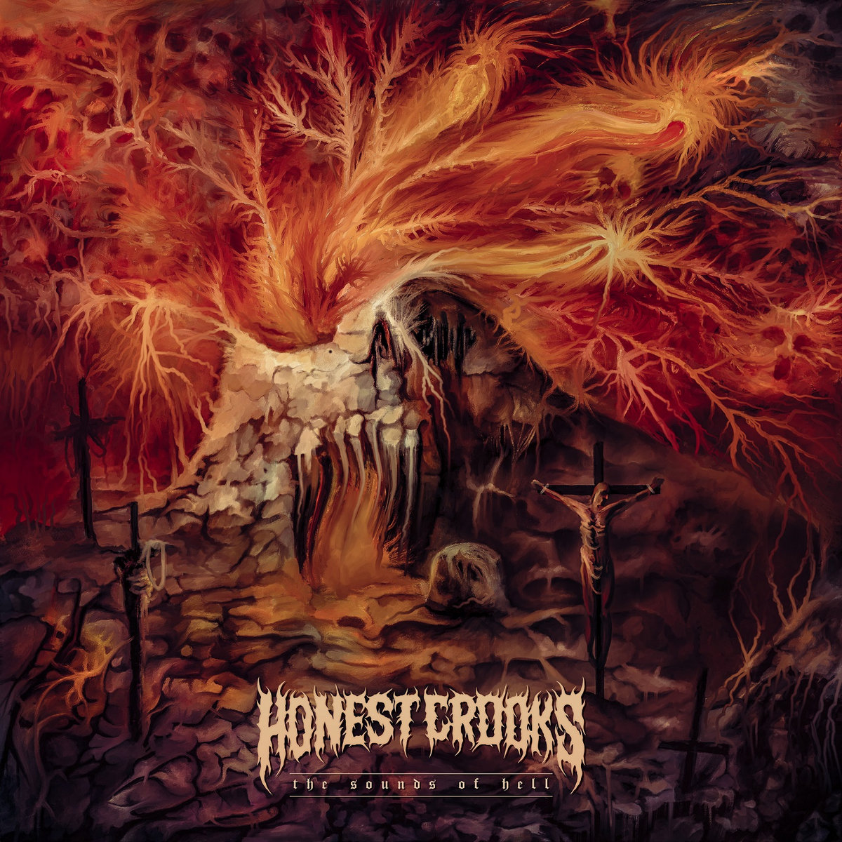 The Sounds of Hell by Honest Crooks (Album, Deathcore): Reviews ...