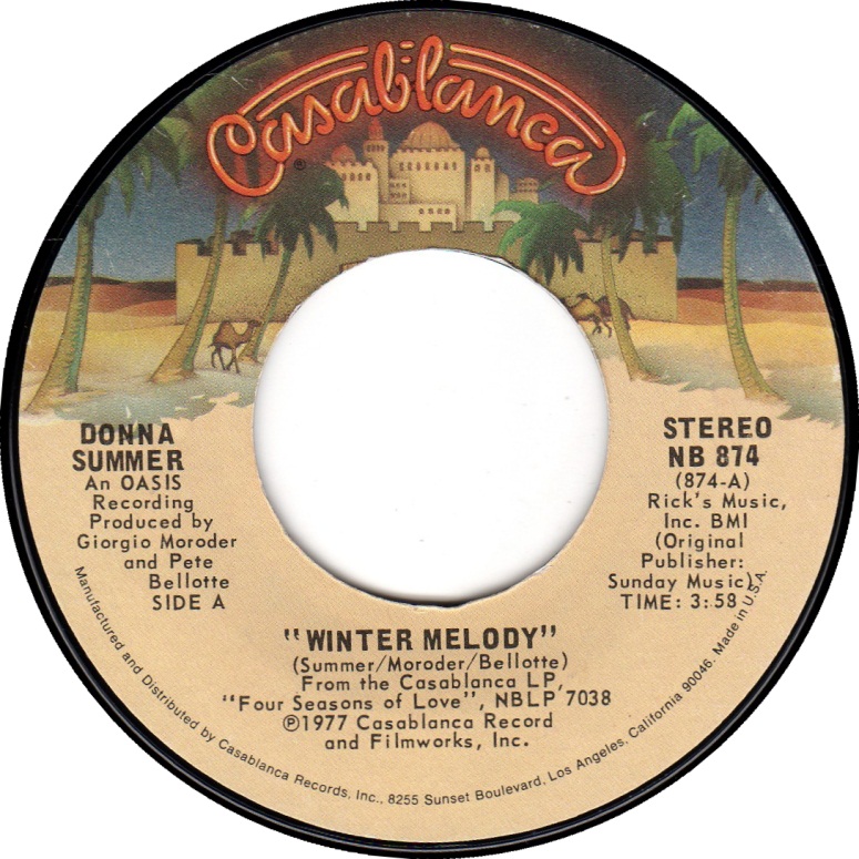 Winter Melody / Spring Affair by Donna Summer (Single; Casablanca; NB ...