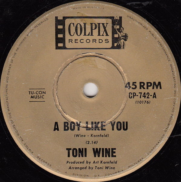 A Boy Like You / Funny Little Heart by Toni Wine (Single, Girl Group ...