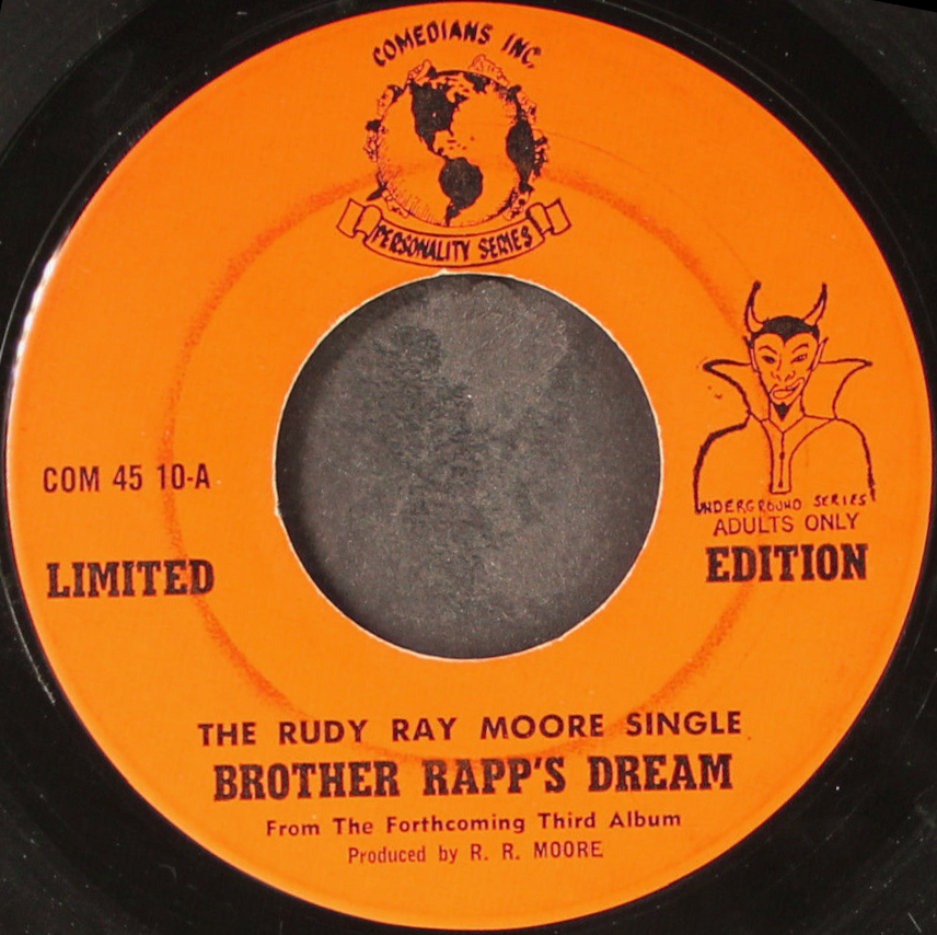 Brother Rapp's Dream / California Poetry by Rudy Ray Moore (Single ...
