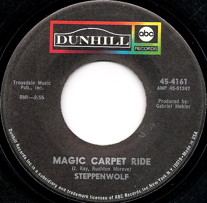 Magic Carpet Ride / Sookie Sookie by Steppenwolf (Single, Acid Rock ...