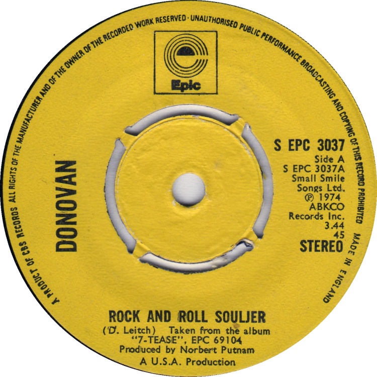 Rock and Soul Souljer / Love of My Life by Donovan (Single, Folk Pop): Reviews, Ratings, Credits ...