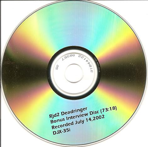 RJD2 Deadringer Bonus Interview Disc by RJD2 (Bootleg): Reviews ...