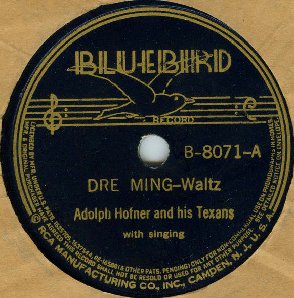 Dreaming / That Honky-Tonky Rhythm by Adolph Hofner and His Texans ...