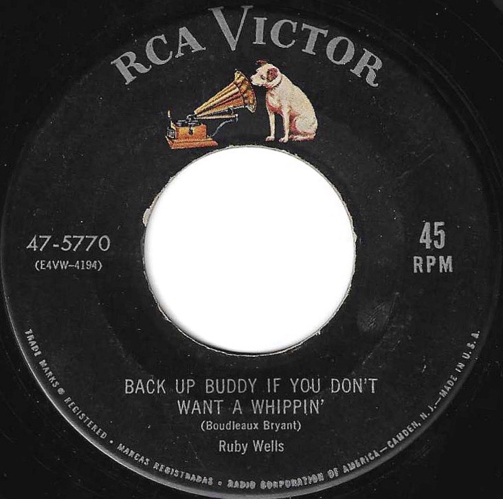 Back Up Buddy if You Don’t Want a Whippin’ / Lookin’ Back to See by Ruby Wells (Single, Country ...