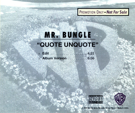 Quote Unquote by Mr. Bungle (Single, Avant-Garde Metal): Reviews ...