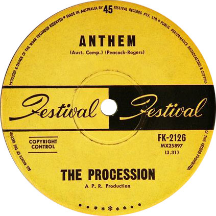 Anthem / Take Time by Procession (Single, Psychedelic Pop): Reviews ...