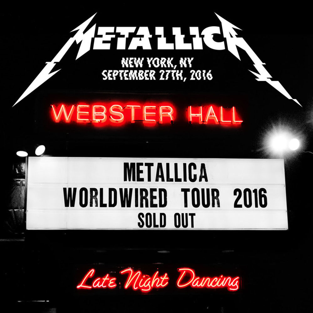 Live at Webster Hall New York, NY September 27th, 2016 by Metallica ...