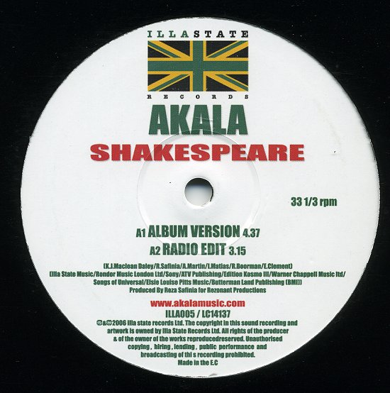 Shakespeare by Akala (Single, Hip Hop): Reviews, Ratings, Credits, Song ...