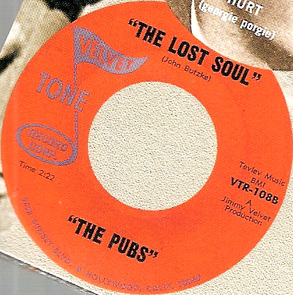 The Lost Soul by The Pubs (Single; Velvet Tone; VTR-108): Reviews ...