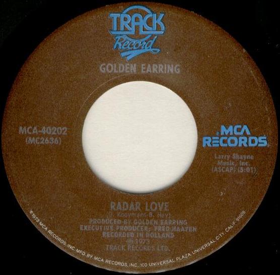 Radar Love / Just Like Vince Taylor by Golden Earring (Single; MCA; MCA ...