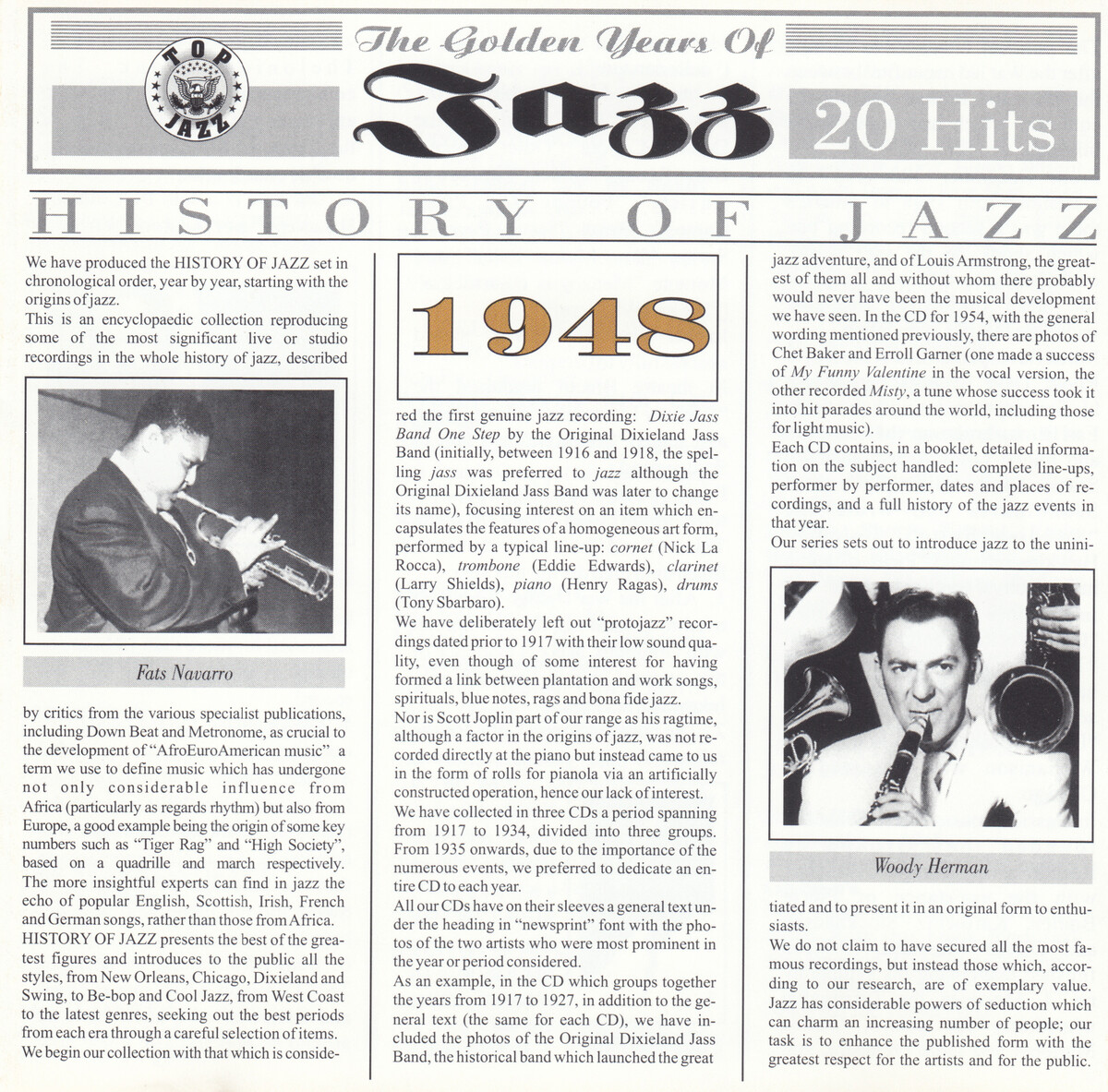 History of Jazz: 1948 by Various Artists (Compilation): Reviews ...
