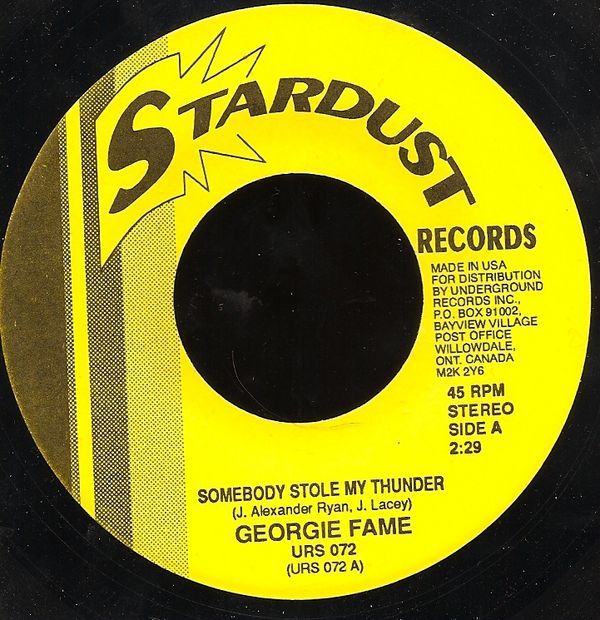 Somebody Stole My Thunder That S All By Georgie Fame Judy Clay