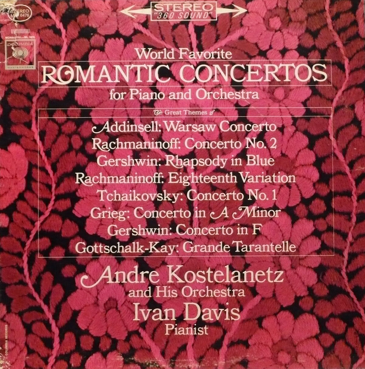 World Favorite Romantic Concertos by Andre Kostelanetz and His ...